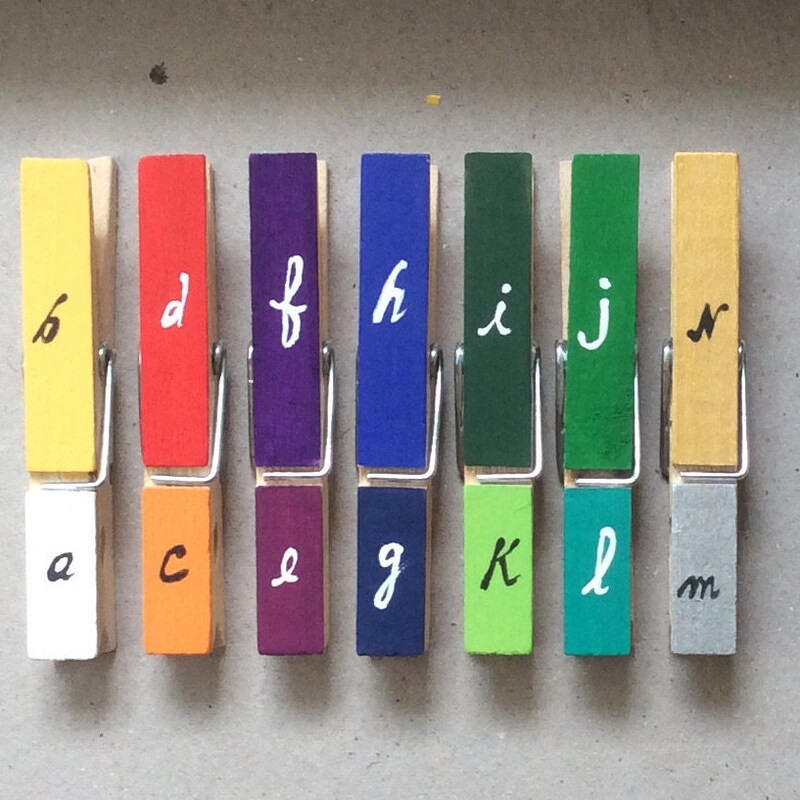 Colored Clothespins - Etsy