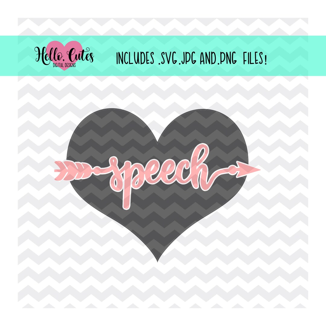 Speech Heart Design, Speech Therapy, Speech Pathology, Speech ...