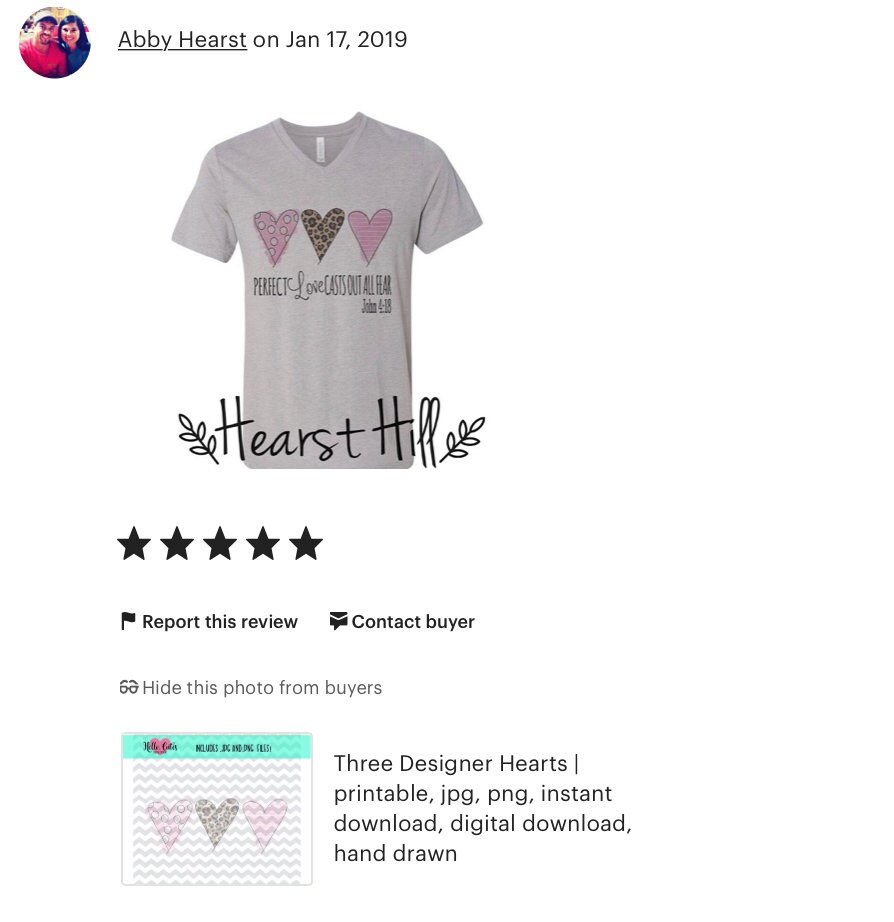 Three Designer Hearts printable jpg png instant download | Etsy