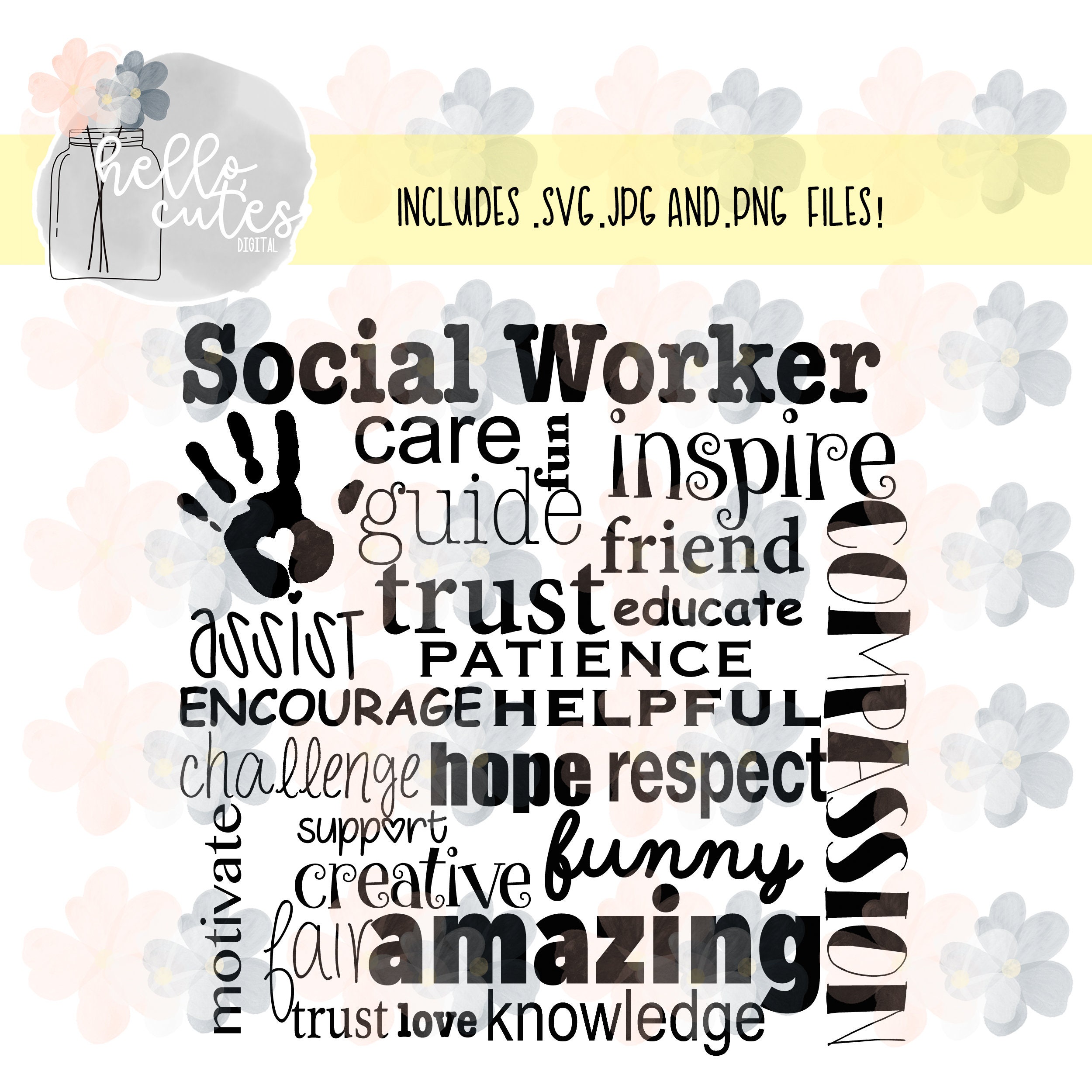Social Worker Appreciation Design Mft Msw Lcsw Bsw - Etsy
