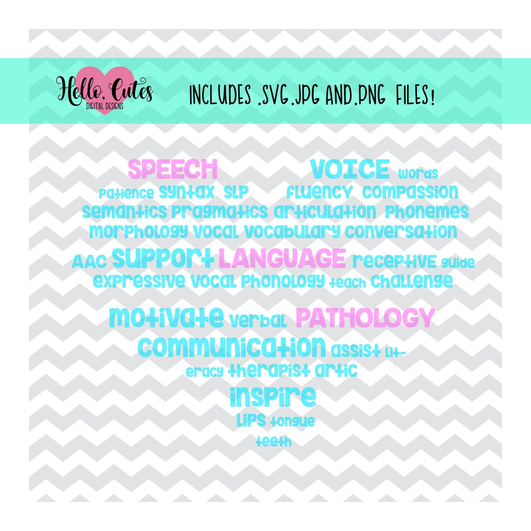 Speech Language Pathology Design | SLP, Speech Language Pathologist ...