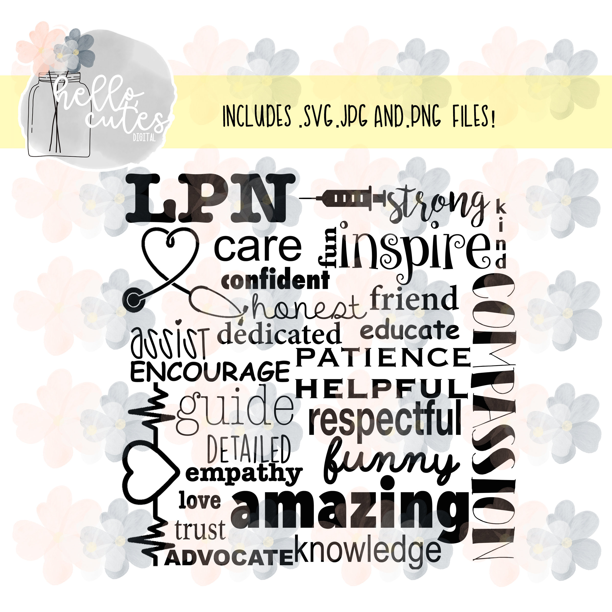 LPN Appreciation Design Licensed Practical Nurse Nurse - Etsy