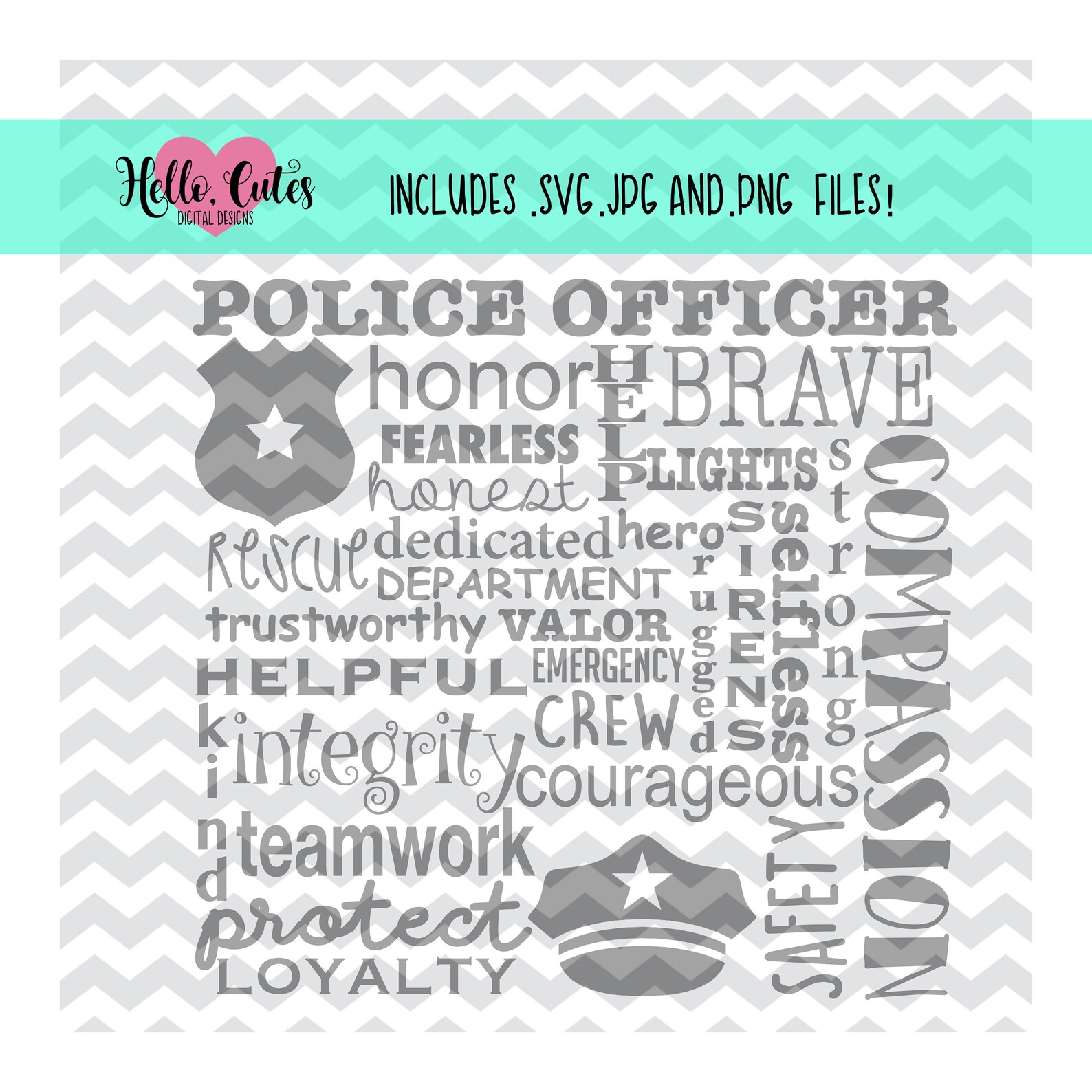 Police Officer Appreciation Design, Svg, Png, Jpg, Cut File, Cricut ...