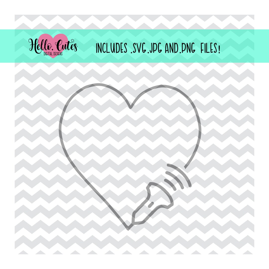 Ultrasound Transducer Heart Design | Svg File, Png File, Jpg File ...