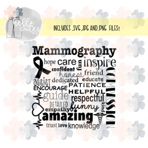 Mammography Appreciation Design, Printable, Png, Svg, Jpg, Files, Tech ...