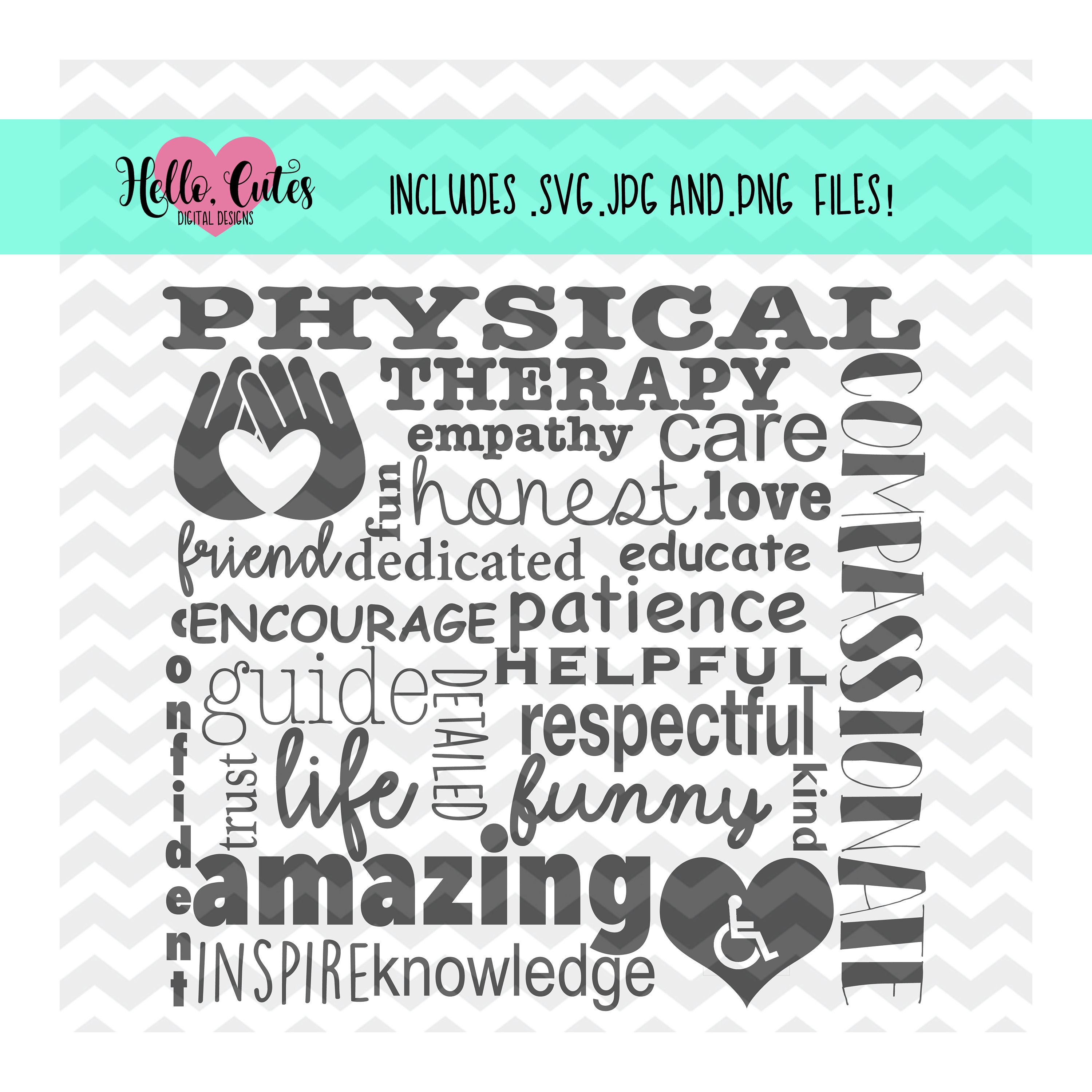 Physical Therapy Appreciation Pt Pta Physical Therapy Etsy