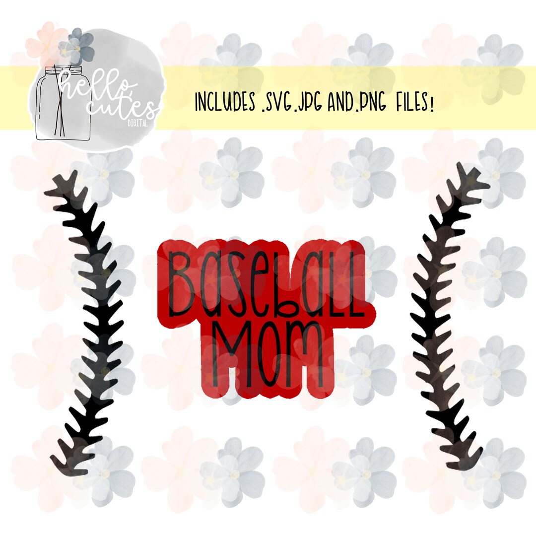 Baseball Mom Design | Png, Printable, Svg, & Jpg Files | Instant ...