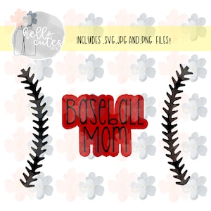 Baseball Mom Design | Png, Printable, Svg, & Jpg Files | Instant ...