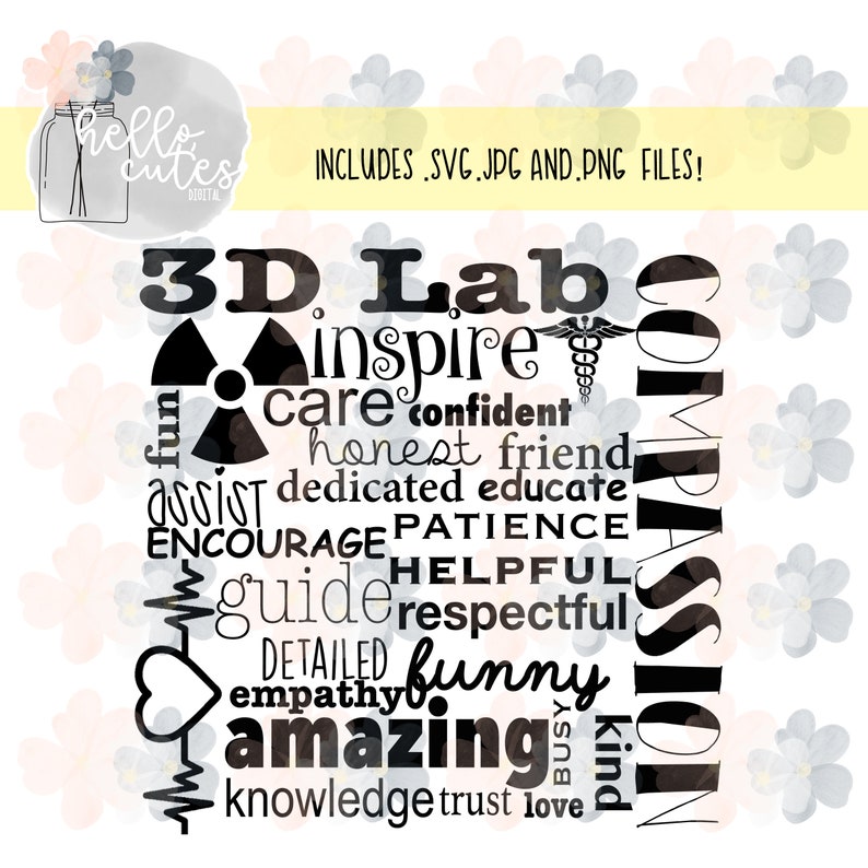 3D Lab Design Cut File Cricut Cut File Printable Svg Png - Etsy