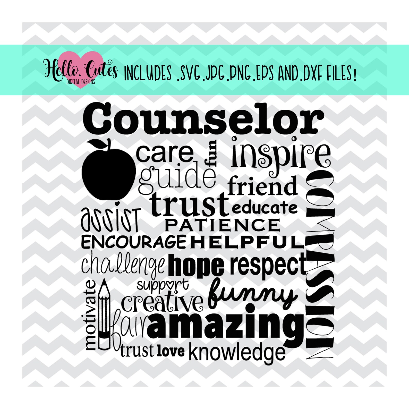BUNDLE School Staff Appreciation Day/week: 9 Designs! Cut Files for ...