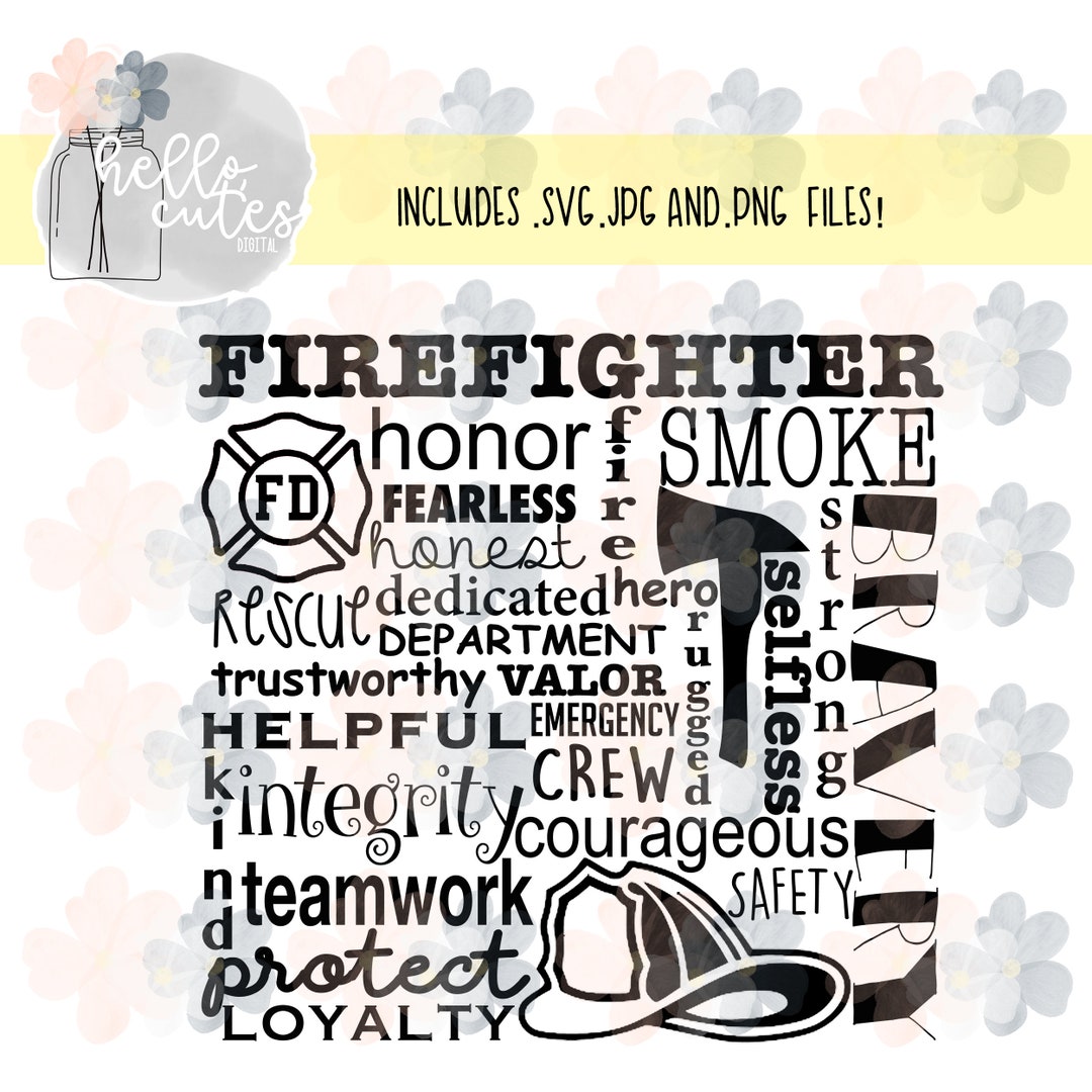 Firefighter Appreciation Design, Cut File, Svg, Png, Jpg, Cricut ...