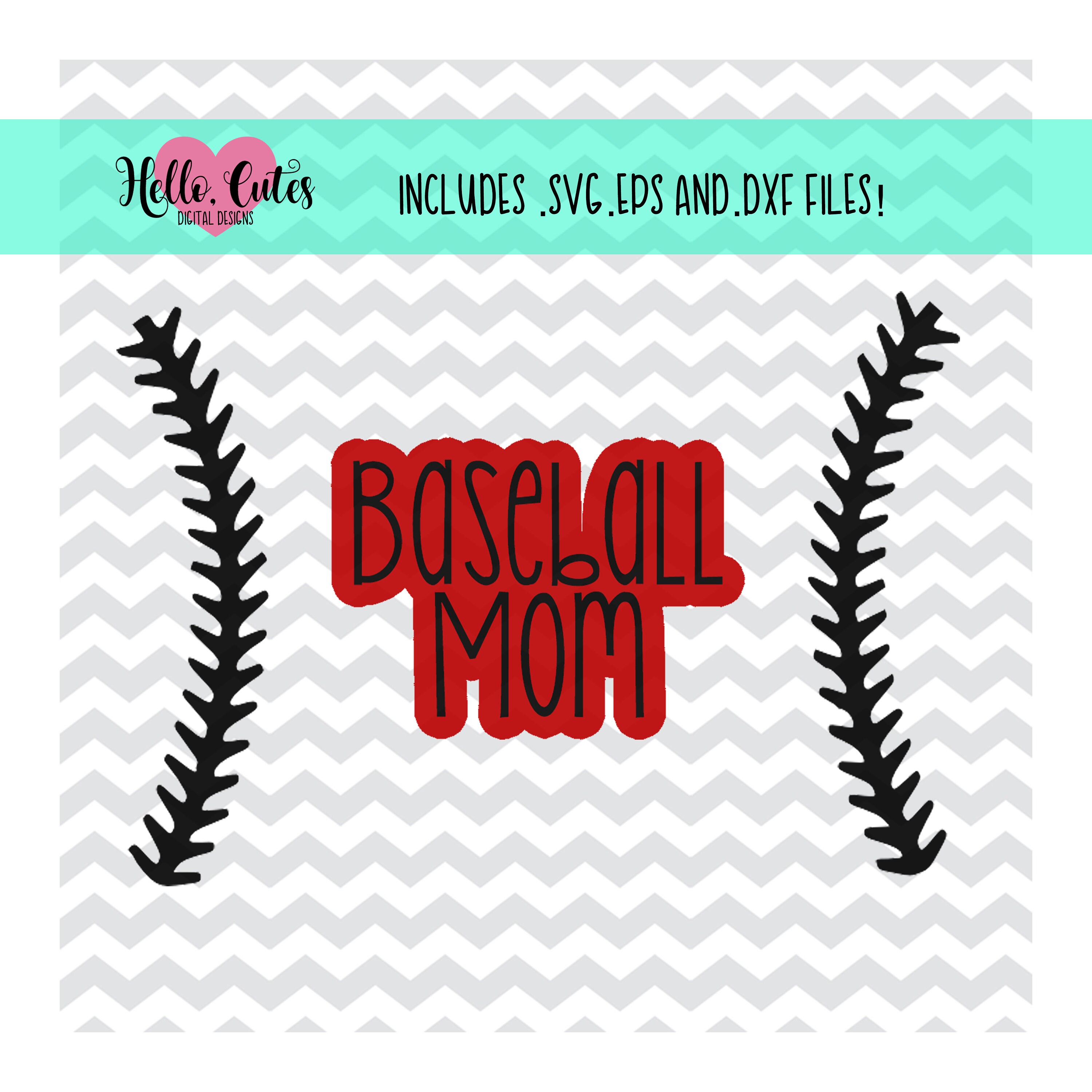 Baseball Mom Design png printable svg & jpg files | Etsy