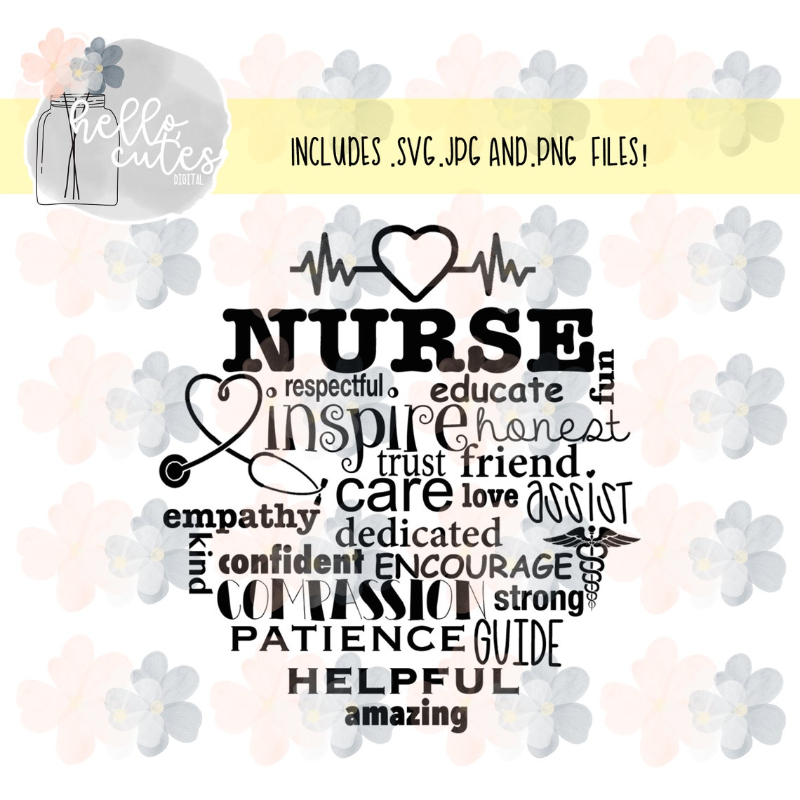 Nurse Appreciation Design Png, Round, Svg, & Jpg Files Rn, Lvn, Asn ...