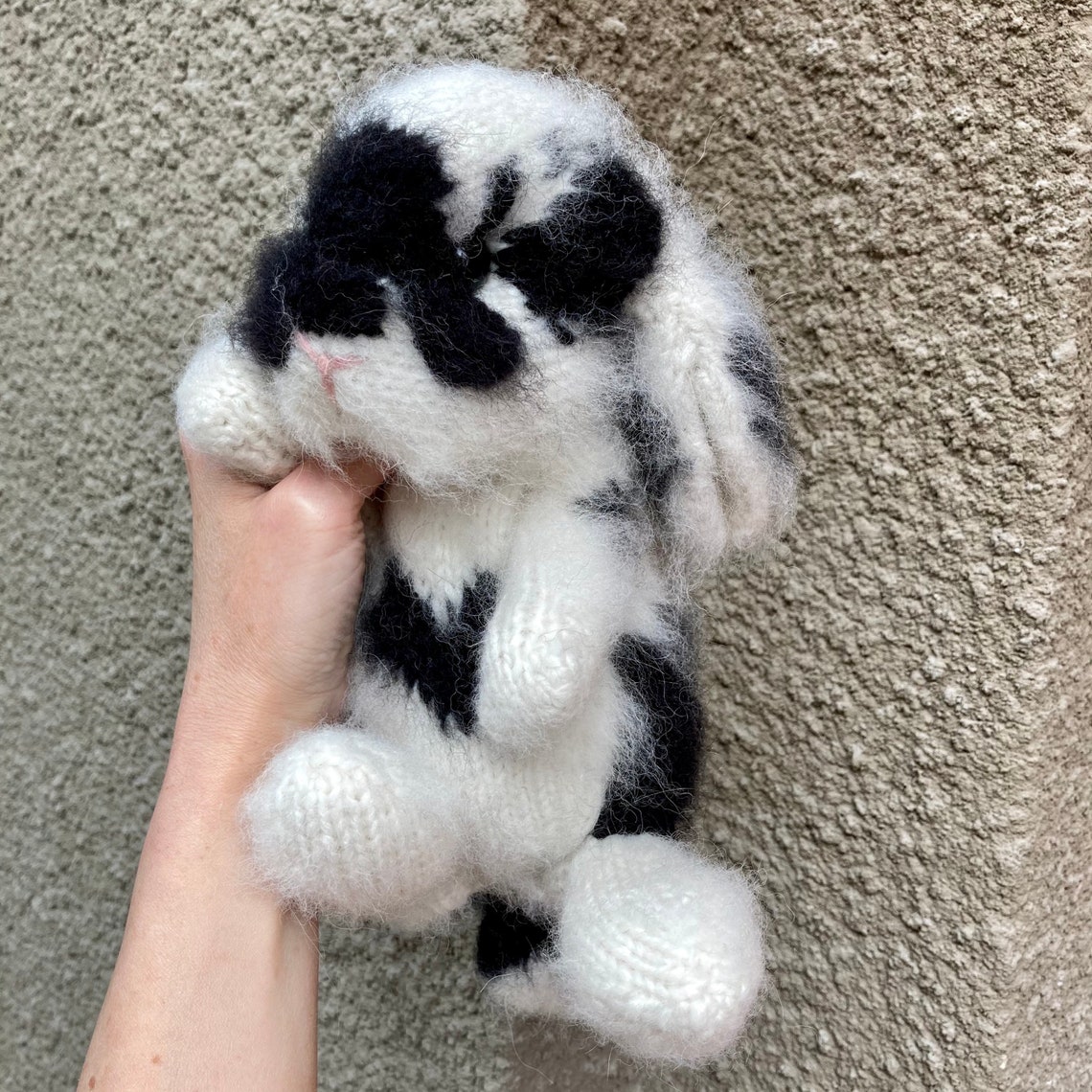 Crochet holland lop bunny Realistic stuffed rabbit Knitted | Etsy