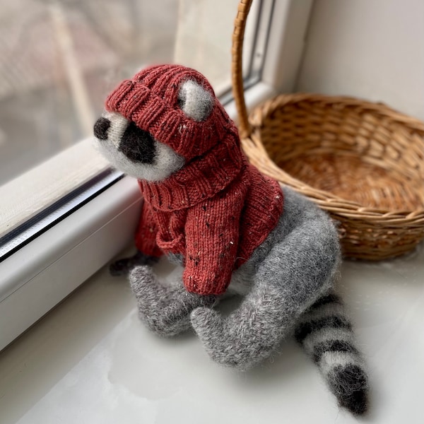 Realistic Raccoon Doll - Etsy