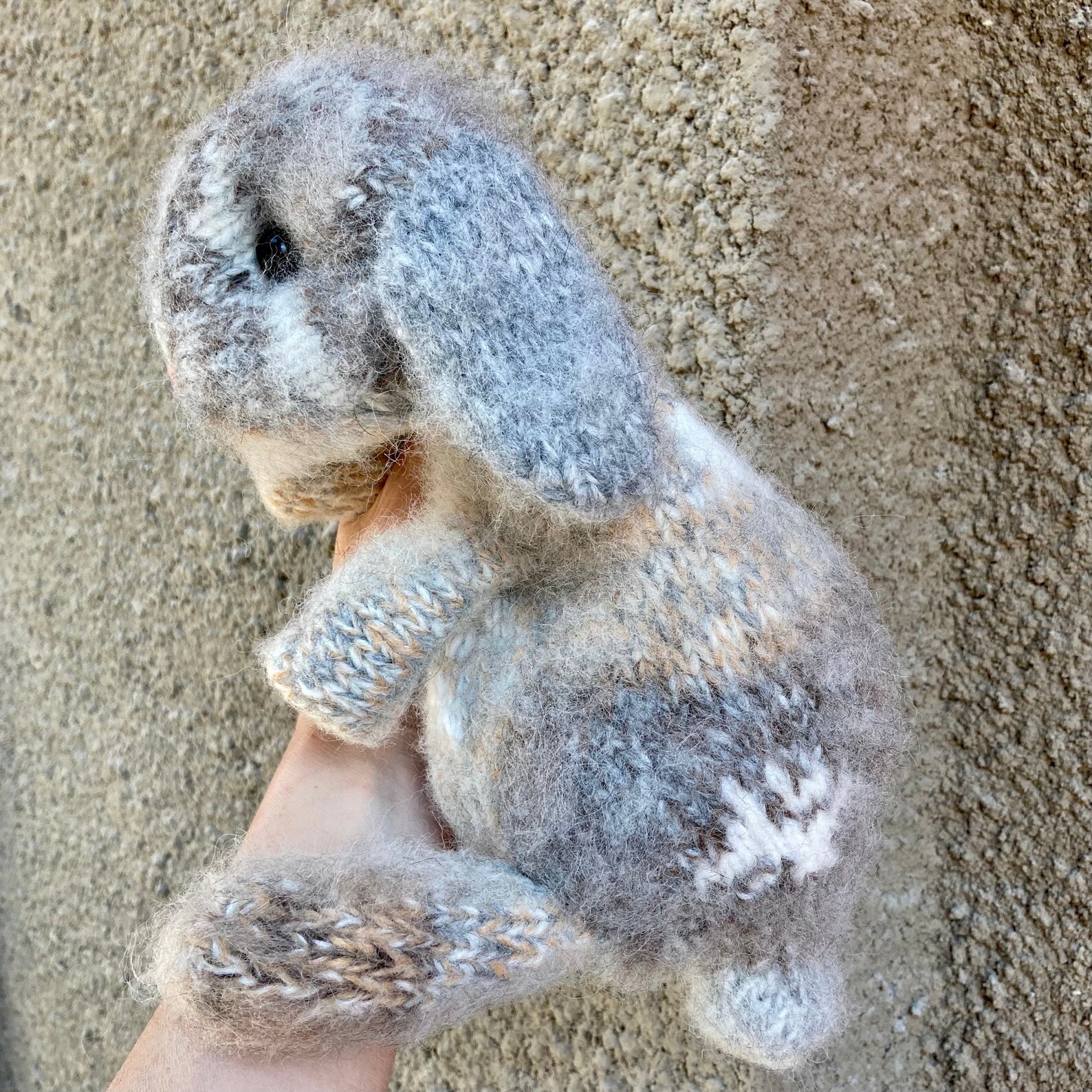 Crochet Holland Lop Bunny Realistic Stuffed Rabbit Knitted - Etsy