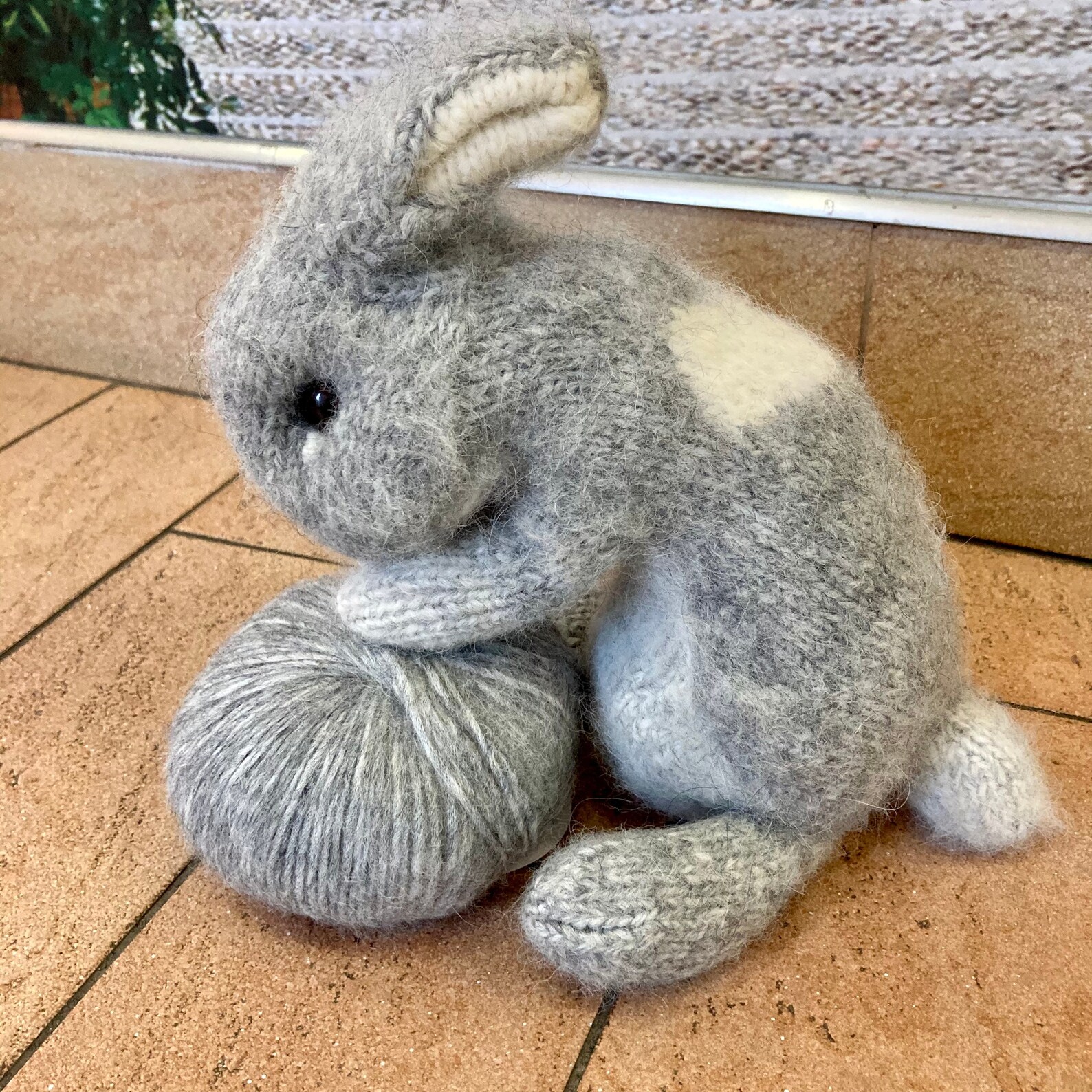 Crochet Bunny Gray Knitted Bunny Rabbit Wild Animal Crochet - Etsy