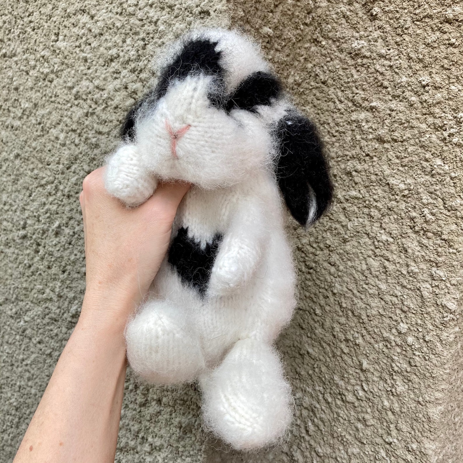 Crochet Holland Lop Bunny Realistic Stuffed Rabbit Knitted | Etsy