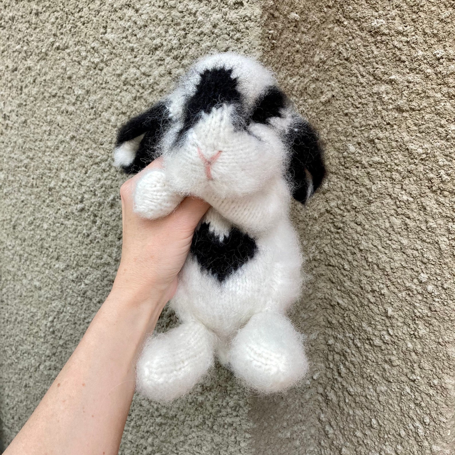 Crochet Holland Lop Bunny Realistic Stuffed Rabbit Knitted - Etsy