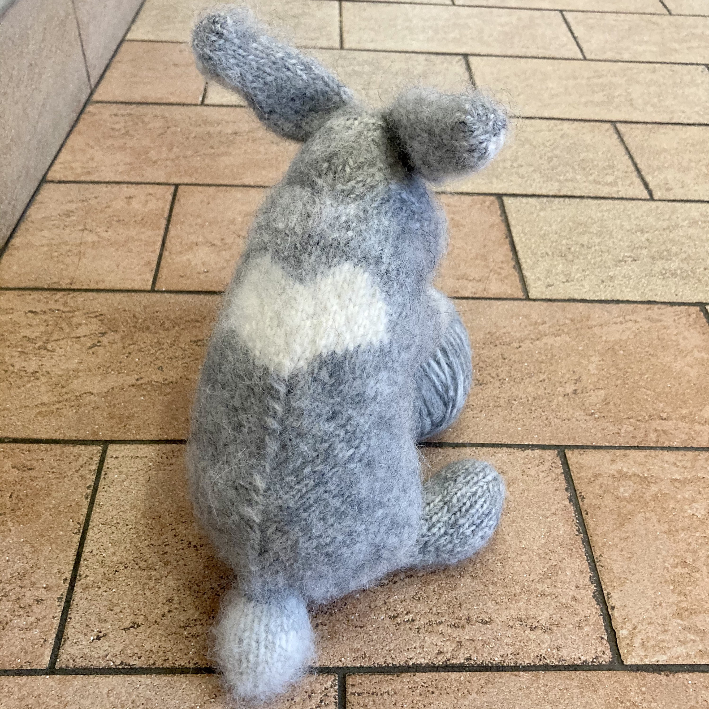 Crochet bunny gray Knitted Bunny Rabbit Wild animal Crochet | Etsy