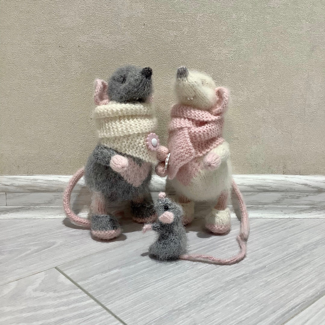 Mouse Family Happy Family of Mouse Cute Mouse Mouse Soft - Etsy