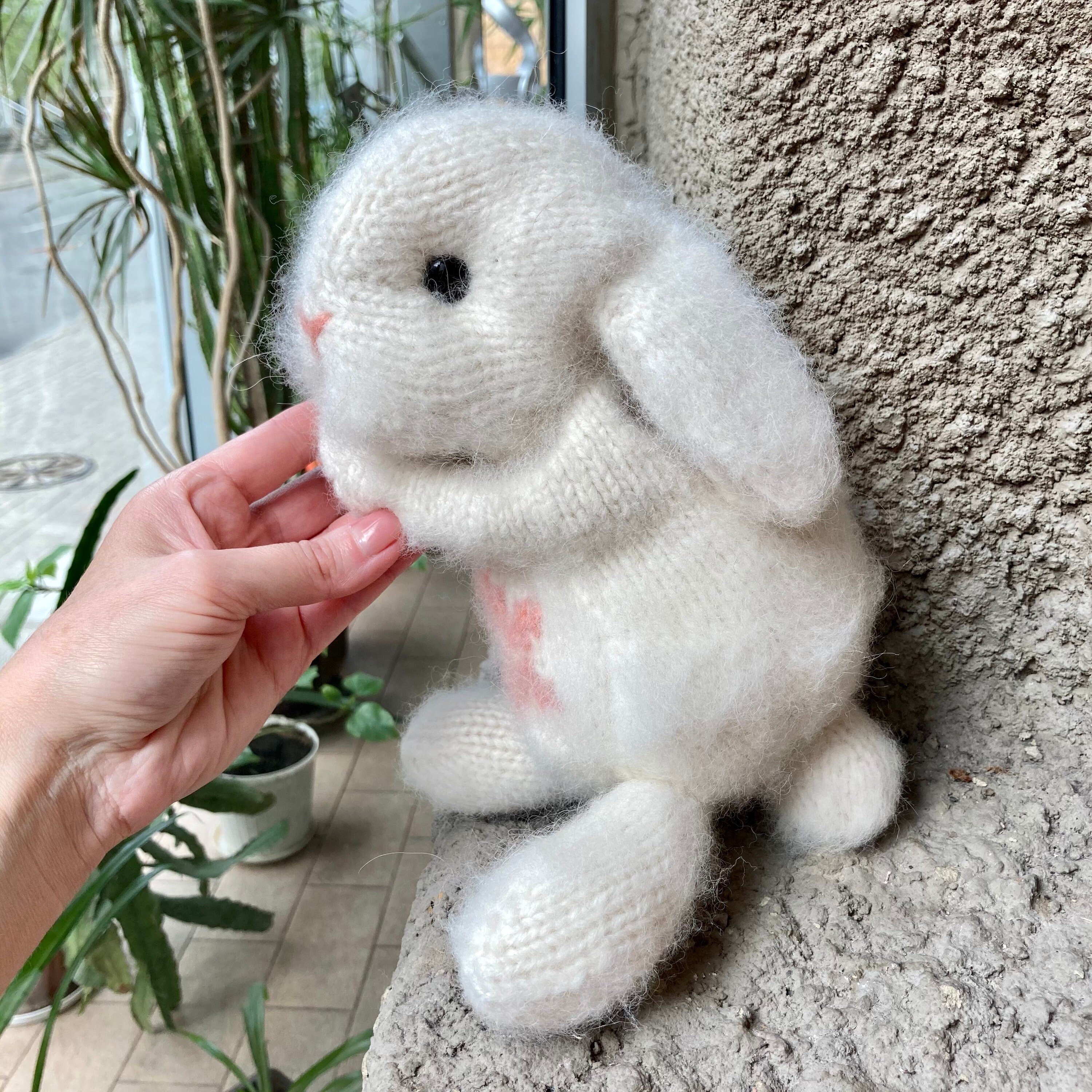 Crochet holland lop rabbit 114inch Knit rabbit Knit bunny | Etsy
