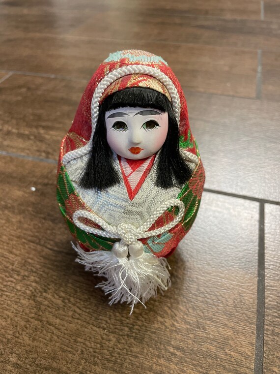 Vintage Japanese Hime Daruma Doll From Matsuyama - Etsy