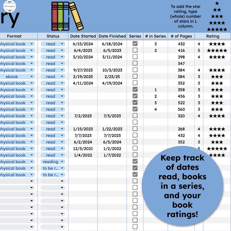 Home Library Catalog Blue | Personal Library Tracker | Book Log | Books ...