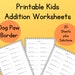 Printable Maths Addition Worksheets, 20 Sheets With Answers, Numbers 10 ...