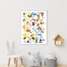 Printable Alphabet Chart, ABC Poster, Educational Instant Download PDF ...