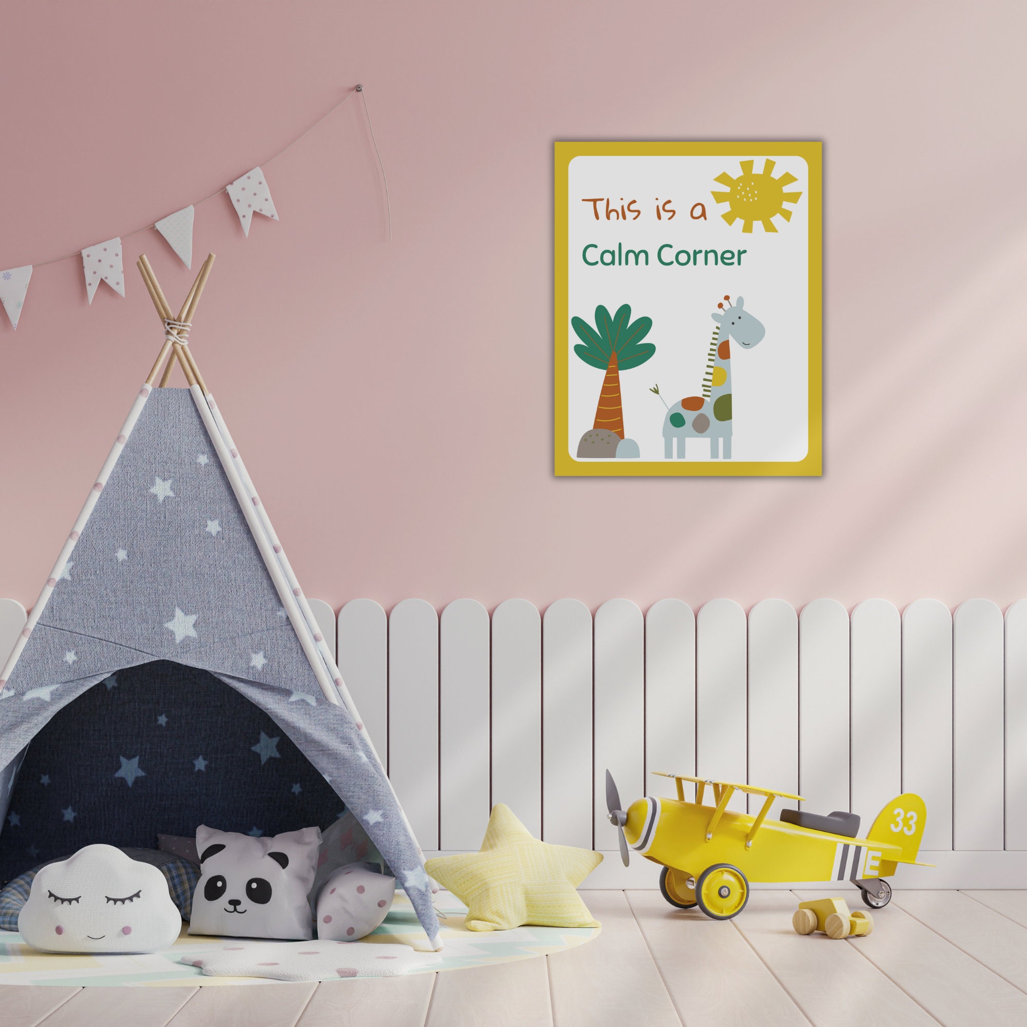 Calm Corner Printable Posters, Set of 12 Jungle Fun Prints, Calming ...