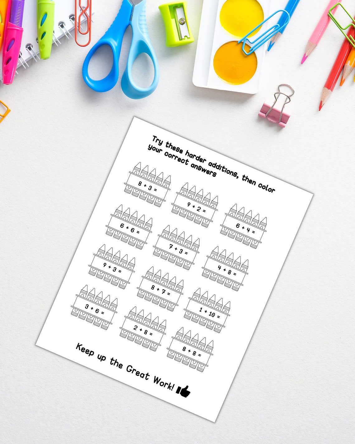 Printable Maths Worksheets K-2, Instant Download PDF - Etsy