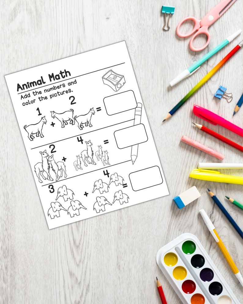 Printable Maths Worksheets K-2, Instant Download PDF - Etsy
