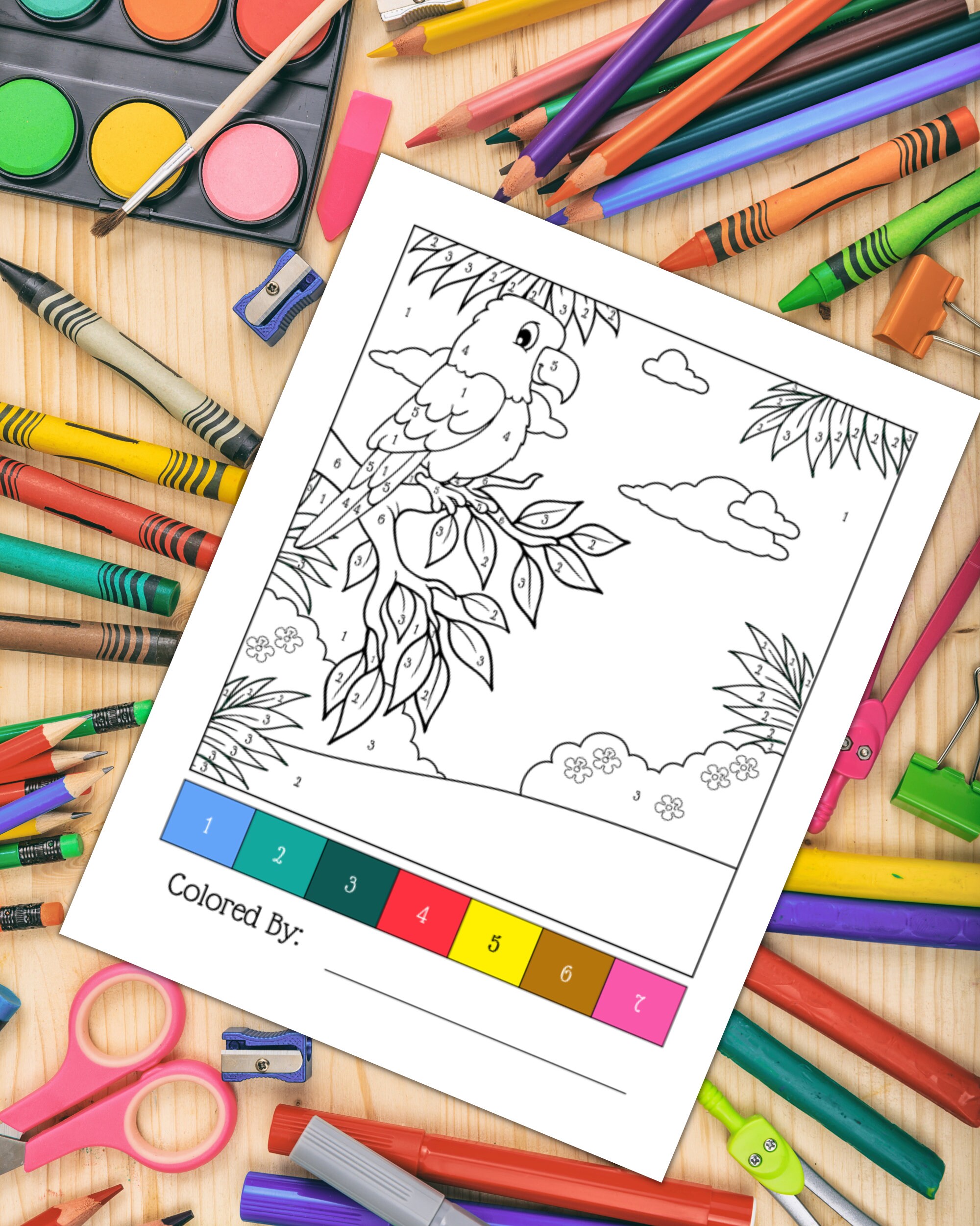 Printable Animal Fun Activity Pack, Color by Number, Dot to Dot ...