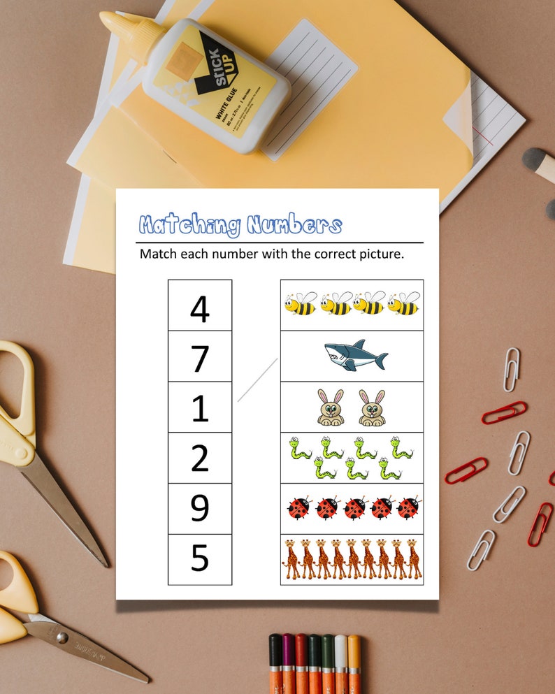 Printable Matching Games Worksheets Instant Download PDF 14 - Etsy