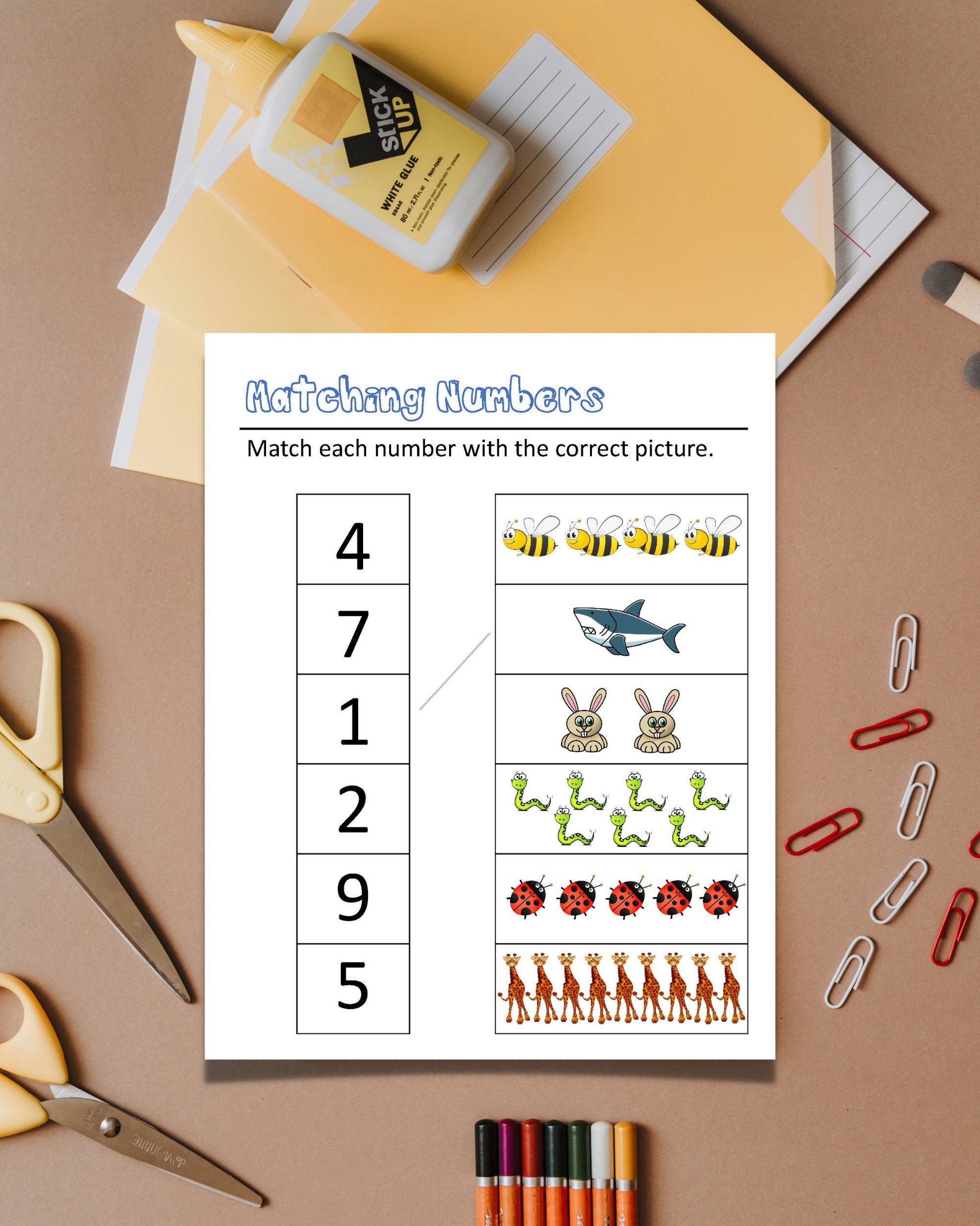 Printable Matching Games Worksheets, Instant Download PDF, 14 Pages - Etsy