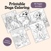 Printable Dog Coloring Pages, 85 Cute Pictures, Instant Download PDF - Etsy