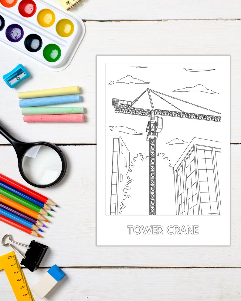 Printable Heavy Vehicle Coloring Pages, 40 Pictures for Kids, Instant ...