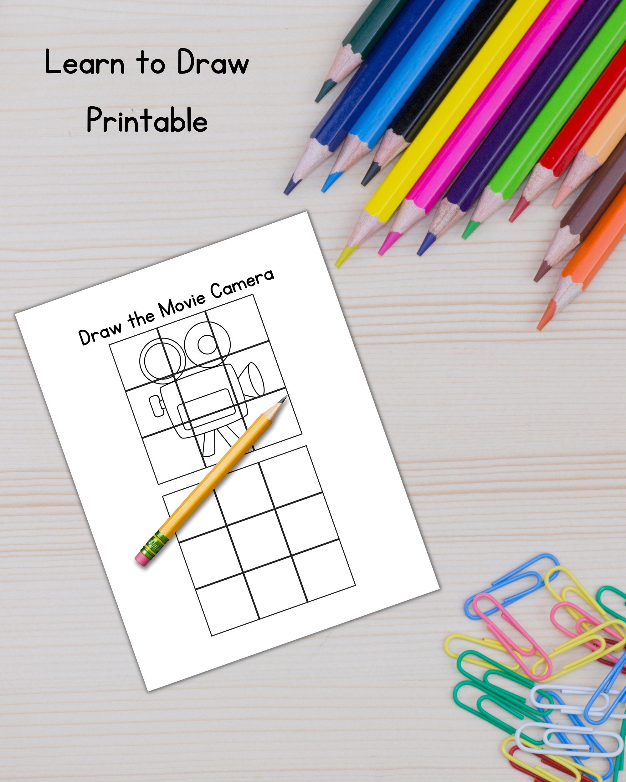 Printable Learn to Draw Activity Pages for Kids, Instant Download PDF ...