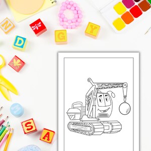 Printable Construction Vehicles Coloring Pages, 21 Pictures to Color ...