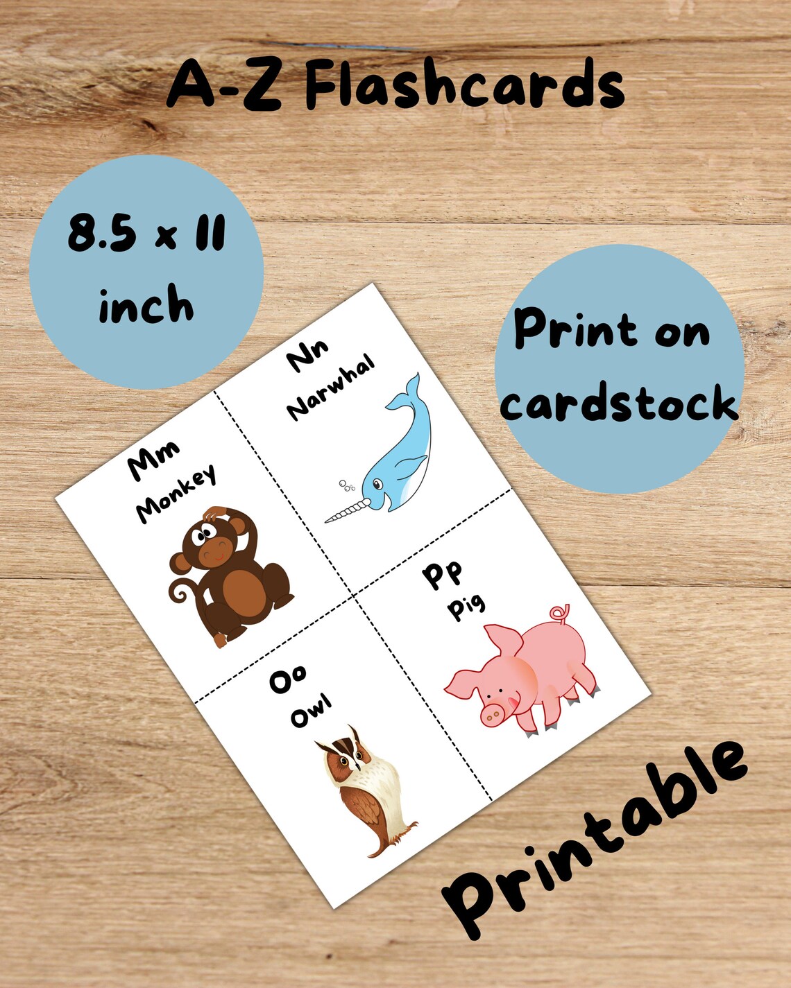 Printable Flashcards Bundle, 5 Sets for the Price of 4, Instant ...