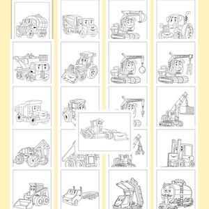 Printable Construction Vehicles Coloring Pages, 21 Pictures to Color ...