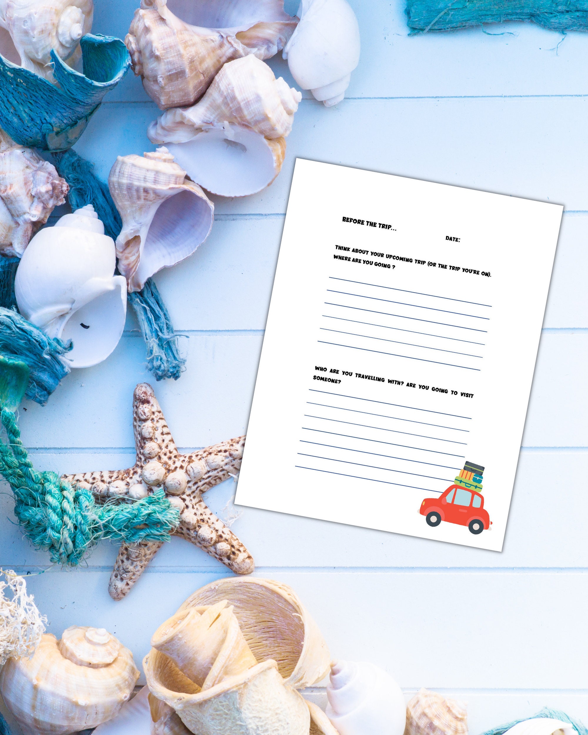 Printable Kids Travel Journal, Vacation Memory Journal, Travel Diary ...