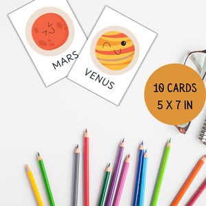 Printable Planets Flash Cards, Educational Instant Download PDF - Etsy