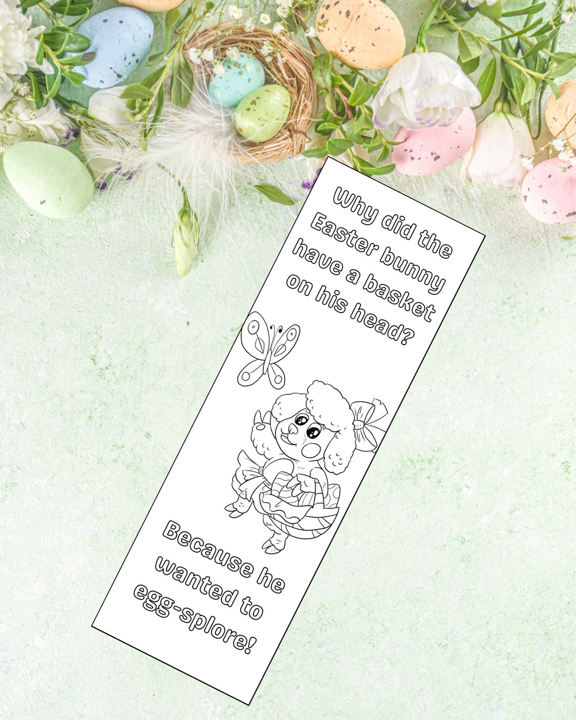 Printable Easter Coloring Bookmarks, 10 Fun Coloring With Jokes for ...