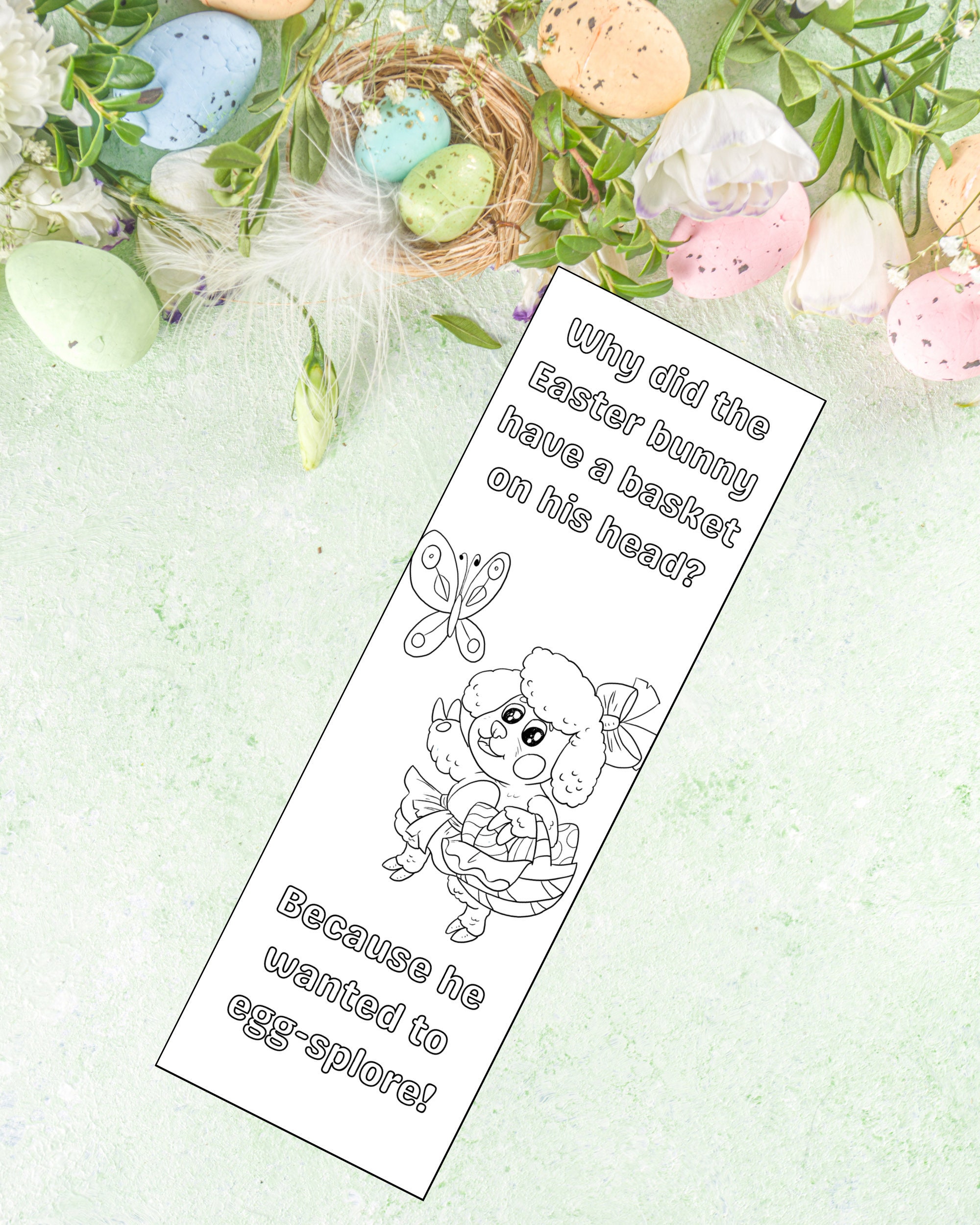 Printable Easter Coloring Bookmarks, 10 Fun Coloring With Jokes for ...