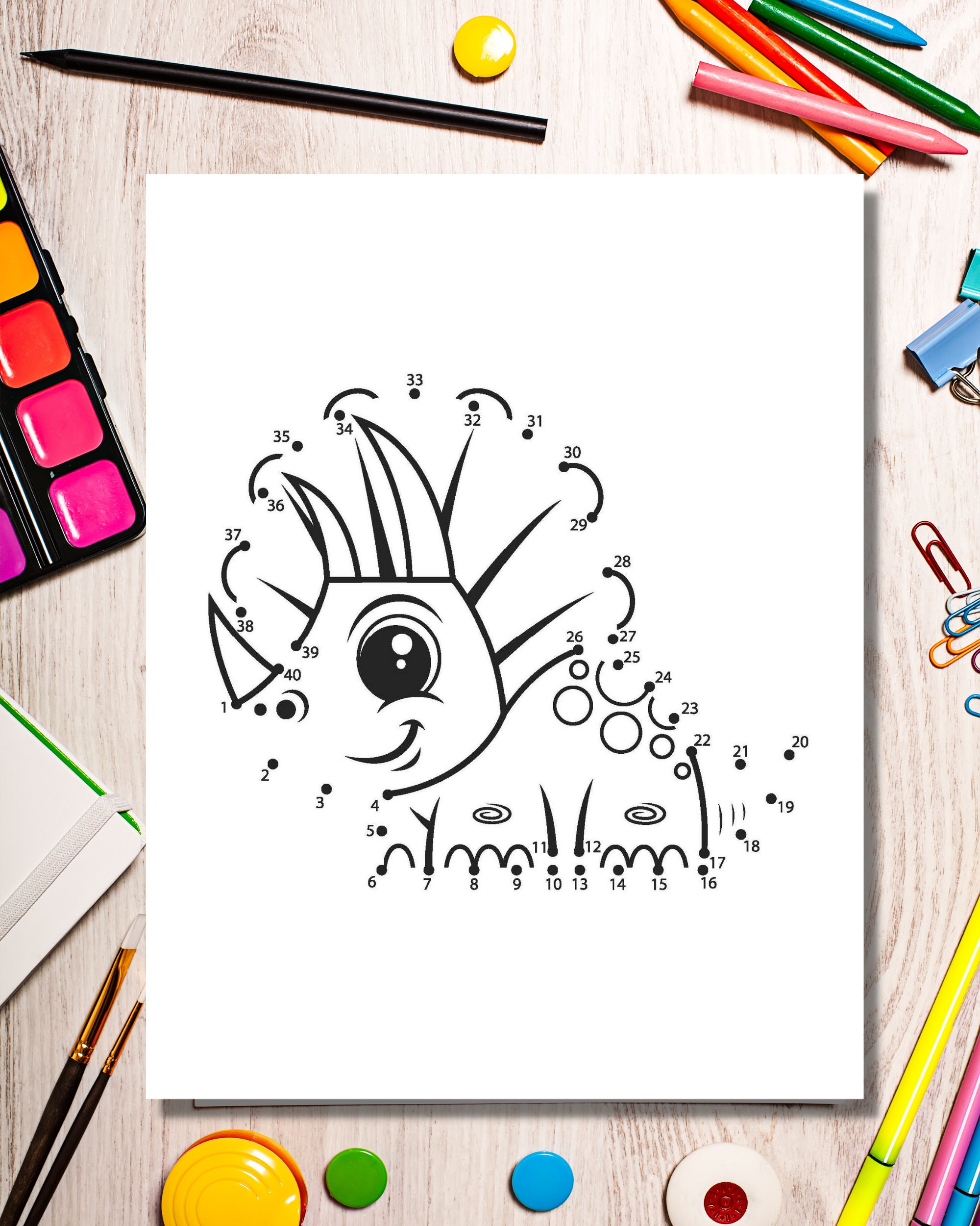 Printable Dot to Dot for Kids, 128 Dot to Dot Pages, Instant Download ...
