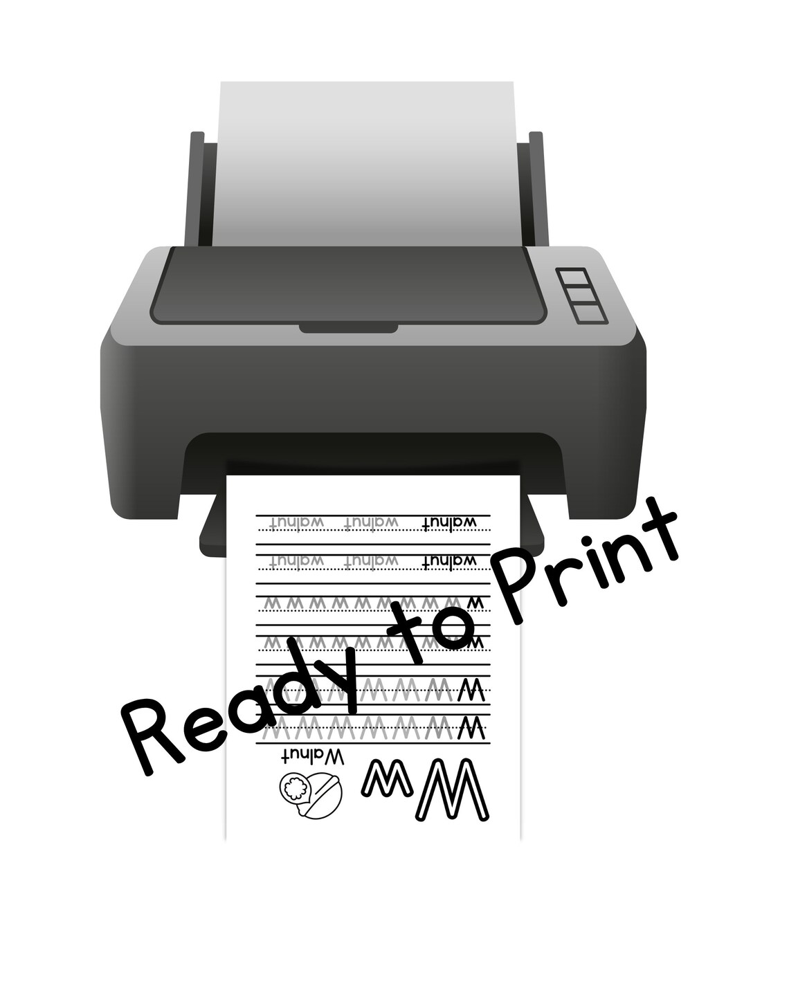 Printable Alphabet Tracing Worksheets, Food Theme ABC, Instant Download ...