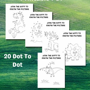 Printable Dinosaur Activity and Coloring Pages for Kids, Instant ...