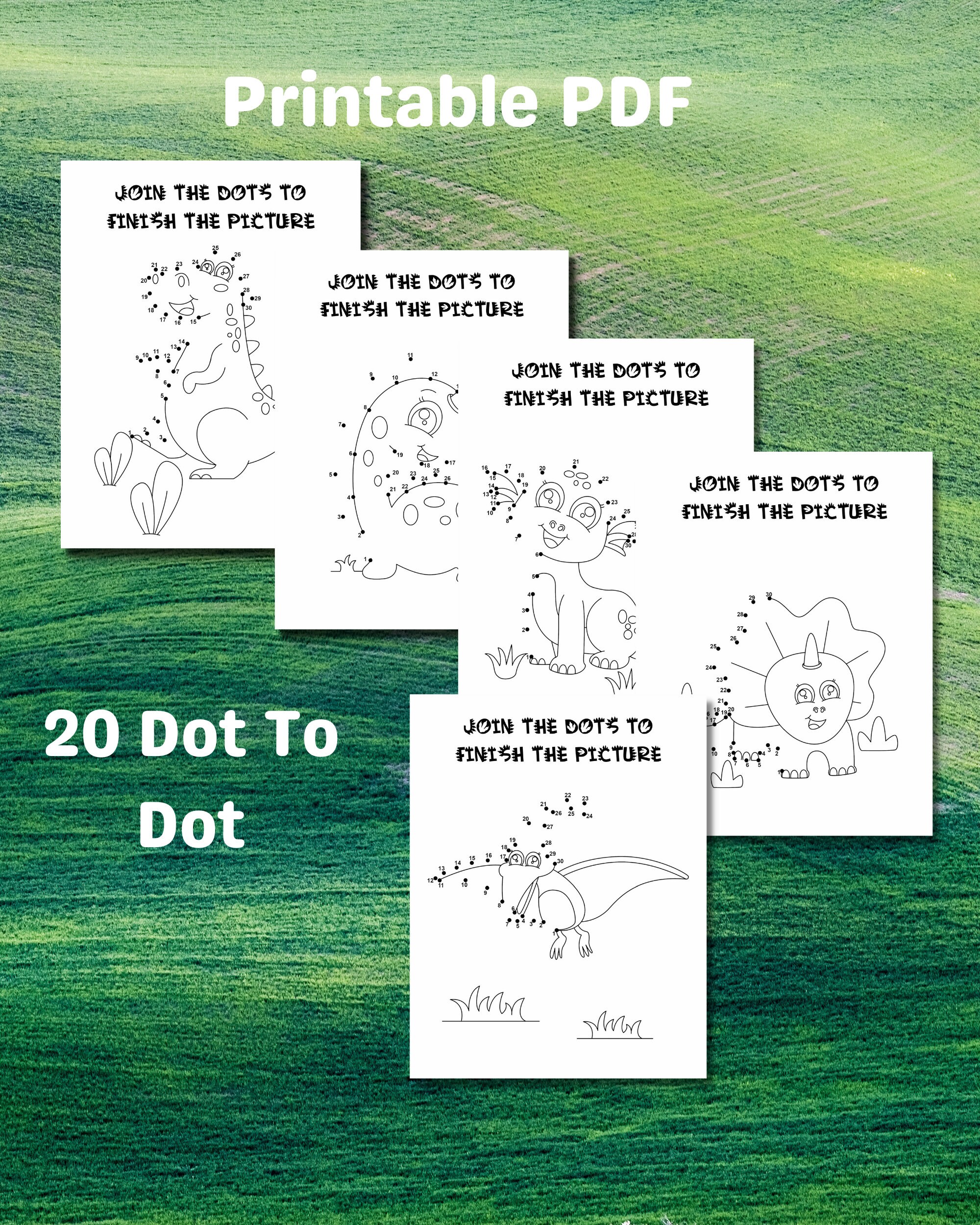 Printable Dinosaur Activity and Coloring Pages for Kids - Etsy